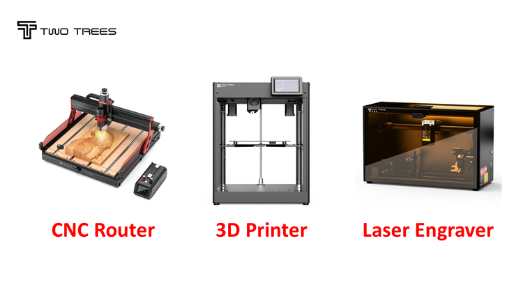 CNC Router vs Laser Engraver vs 3D Printer: What’s the Difference and