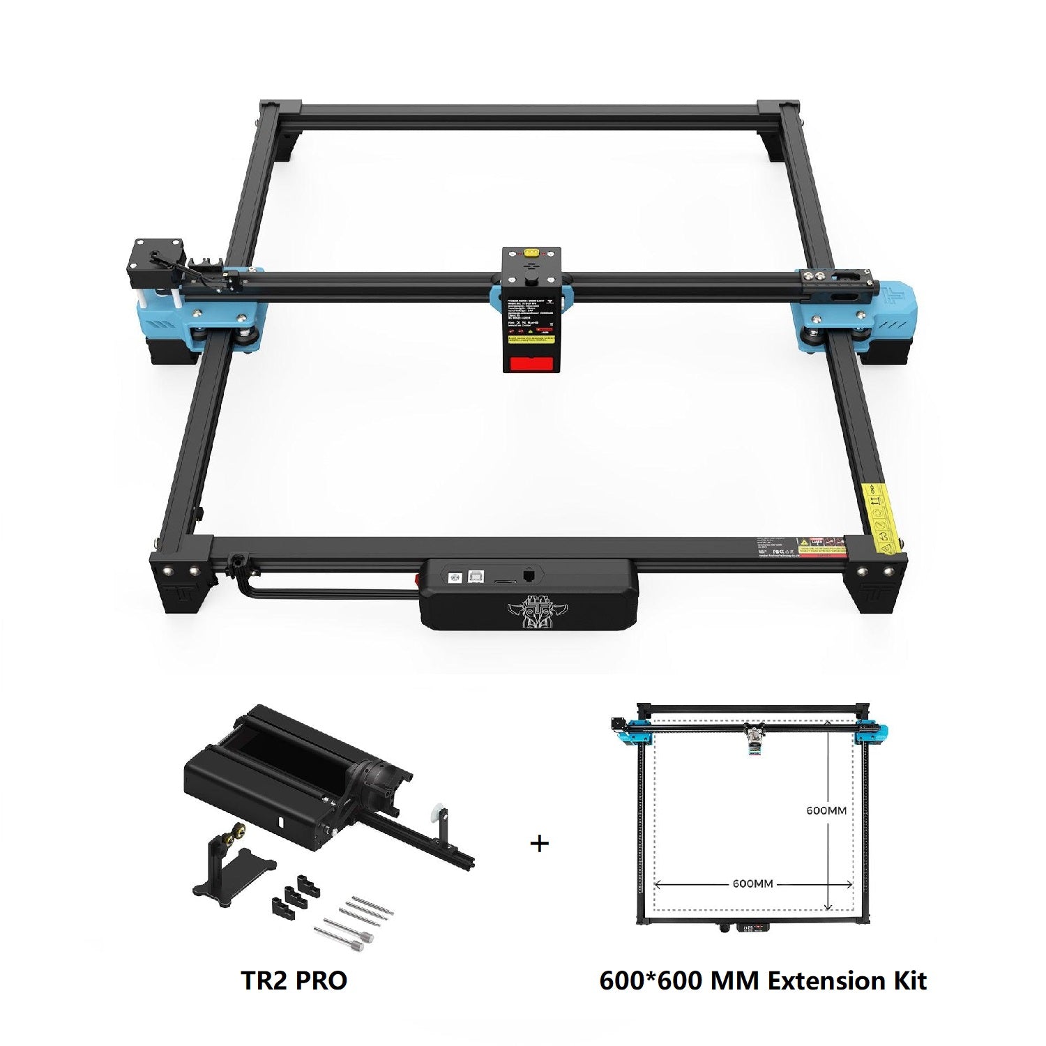 Twotrees TTS-20 Pro 20W Laser Engraver Machine + TR2 Pro Rotary + Exte
